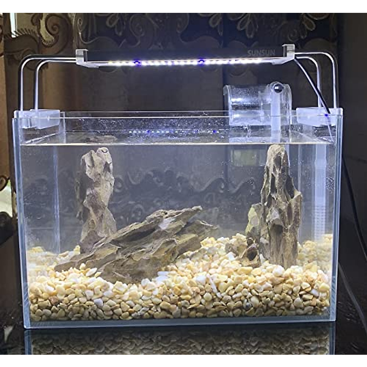 AWXZOM 4.4lb+ Natural Dragon Rock Carefully Selected Mixed Sizes, Decorative Aquarium Rocks, Aquarium Stones for Fish Tank