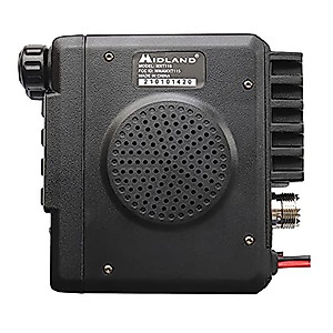 Midland Two-Way Radio - with External Magnetic Mount Antenna & GXT1000 Radio - Long Range Walkie Talkies (Black/Silver, Pair Pack)