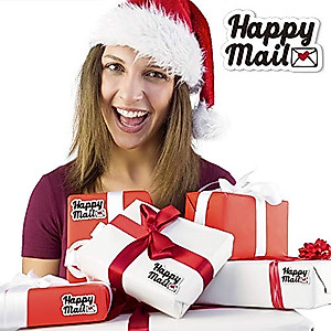 Muminglong Thank You Sticker, Small Business, 500 PCS (Happy Mail with)