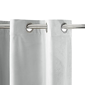 AMPHIWELL Velvet Curtains 102 Inches Long, Thermal Insulated Grommet Curtains for Bedroom, Room Darkening Curtains for Living Room, 2 Panels 52" W x 102" L, Gray