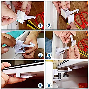 McKain Toilet Locks Child Safety - Bathroom Baby Proof Toilet Lid Lock for Children Under 3 Years No Tools Needed Easy Installation (2 packs)