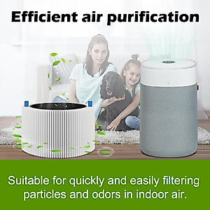 Musslan Blue Pure 211i Max Replacement Filter Compatible with Blue Pure 211i Max Air Purifier. Blue Pure F2MAX, 3-in-1 H13 Ture HEPA and High-Efficiency Activated Carbon Filters, 2 Pack