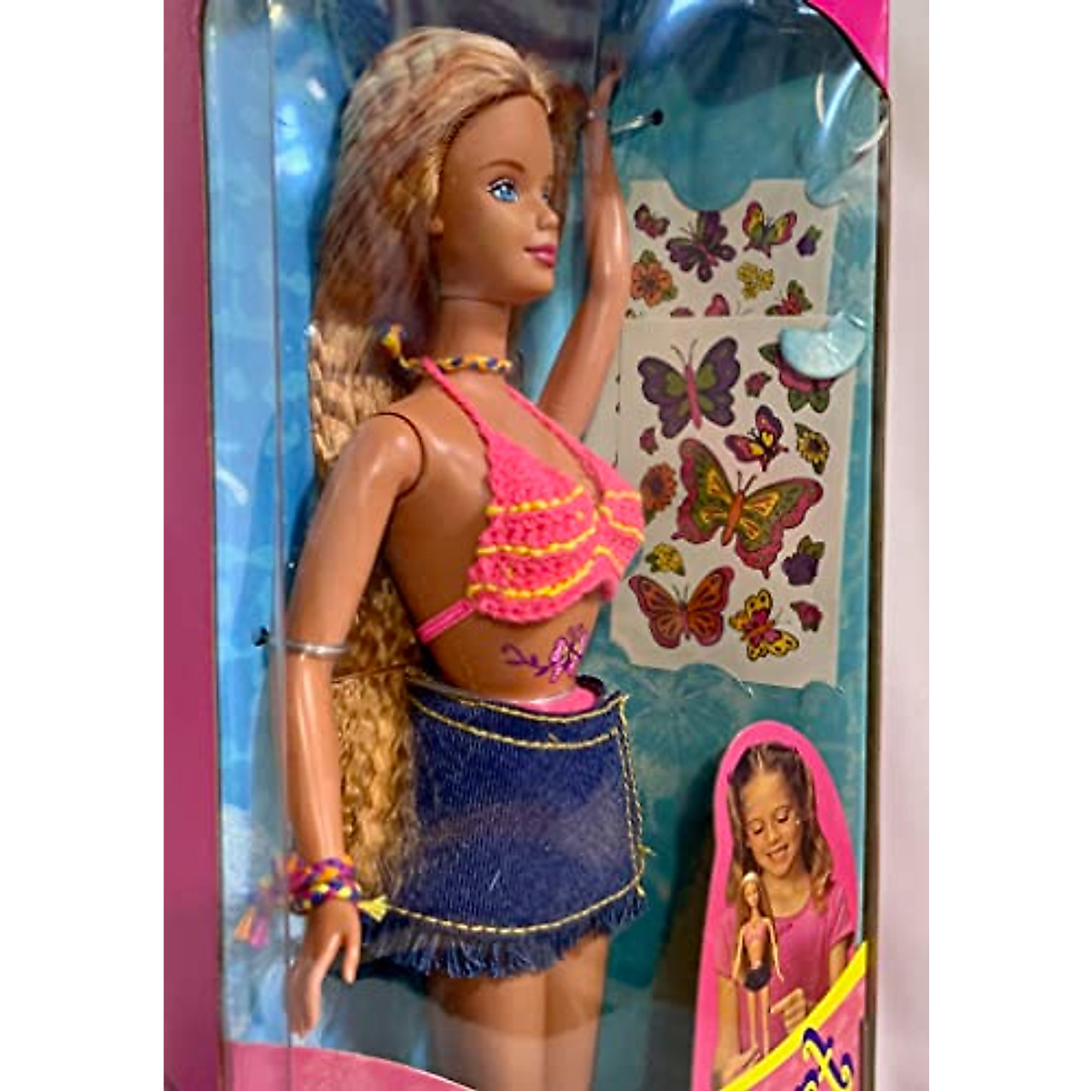 Butterfly Art BARBIE Doll w Cool Decorations (1998)