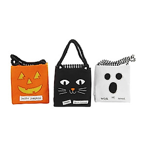 Mud Pie Children's Halloween LED Light Up Treat-or-Treat Candy Bag, Cat