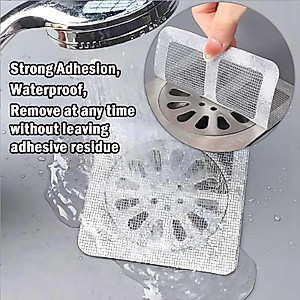 2024 New Disposable Floor Drain Sticker, 4" Disposable Shower Drain Cover Hair Catcher, Sewer Hair Blocking Sticker Hair Strainer for Bathroom Laundry Bathtub Kitchen (20)