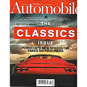 AUTOMOBILE MAGAZINE, THE CLASSIC ISSUE NEW SUPRA DRIVEN AUGUST, 2019 VOL. 34