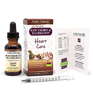 AMBER NATURALZ - Hawthorn & Dandelion - Heart Care - for Petz - 1 Ounce