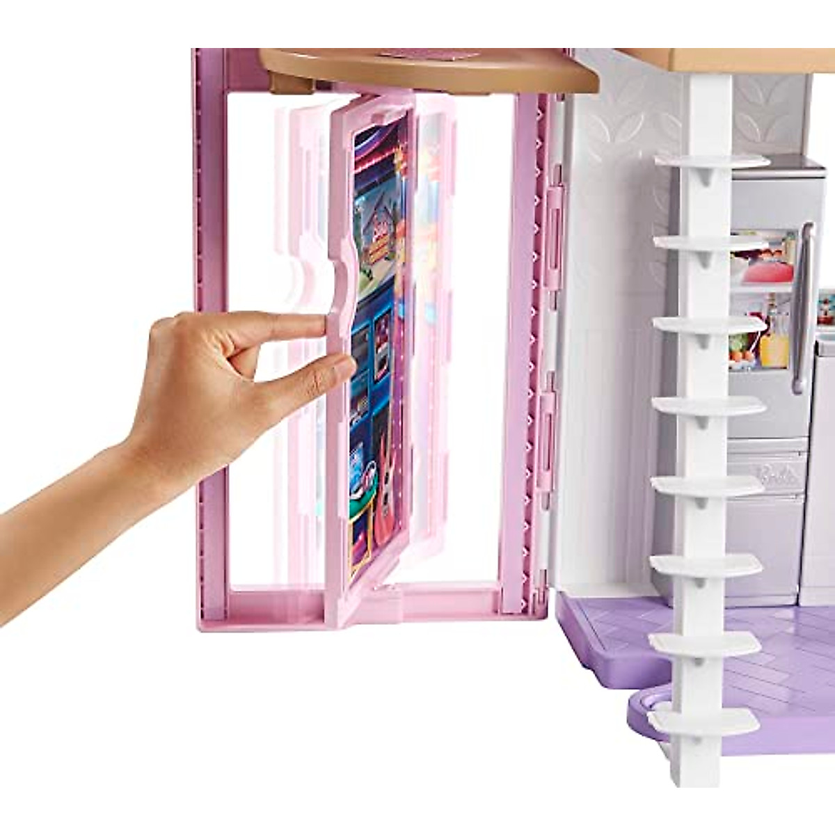 Barbie Doll House Playset, Malibu House with 25+ Themed Furniture & Accessories, 6 Rooms Including 2-In-1 Transformations