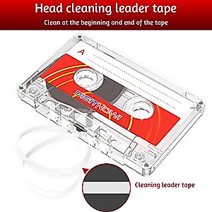 Blank Dictating Audio Cassette Tapes, Low Noise High Output - 90 Minute Recording Time for Lectures, Study, Music, Everyday Voice Recording (Pack of 5)
