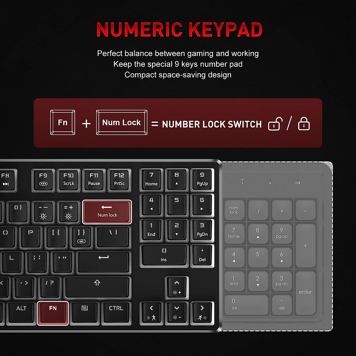 Havit Mechanical Gaming Keyboard with PBT Pudding Keycaps, 89 Keys RGB Backlit Wired USB Computer Keyboards with Blue Switches & Surround Lighting for Desktop PC Gamer (Renewed)
