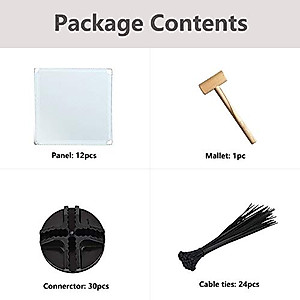 Hamster Playpen Plastic, Rabbit Fence Indoor Small Animal Cage Exercise Pen Transparent Playpen for Puppy Guinea Pigs Bunny Chinchilla Gerbils Hedgehogs Rats (12 Panels/Size:13.78 X 13.78 inches)