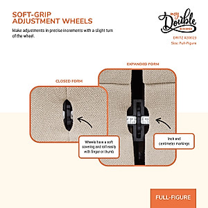 Dritz My Double Designer Adjustable Dress Form, Full-Figure, Ivory