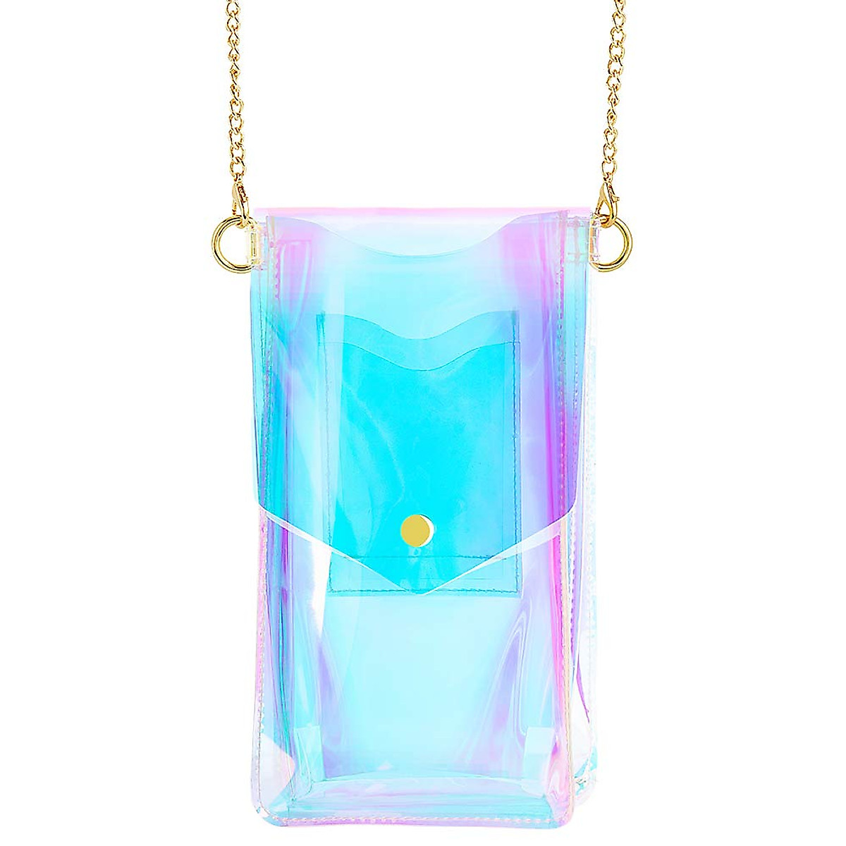Lumee Crossbody Tech Bag - Touch Screen Friendly - Holographic