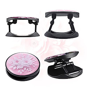 4 Pieces Paper Flowers Phone Grip Holders Flower Pattern Finger Expanding Stand Holder Expanding Grip Widely Compatible with Most Phones and Cases Collapsible Grip for Phones and Tablets