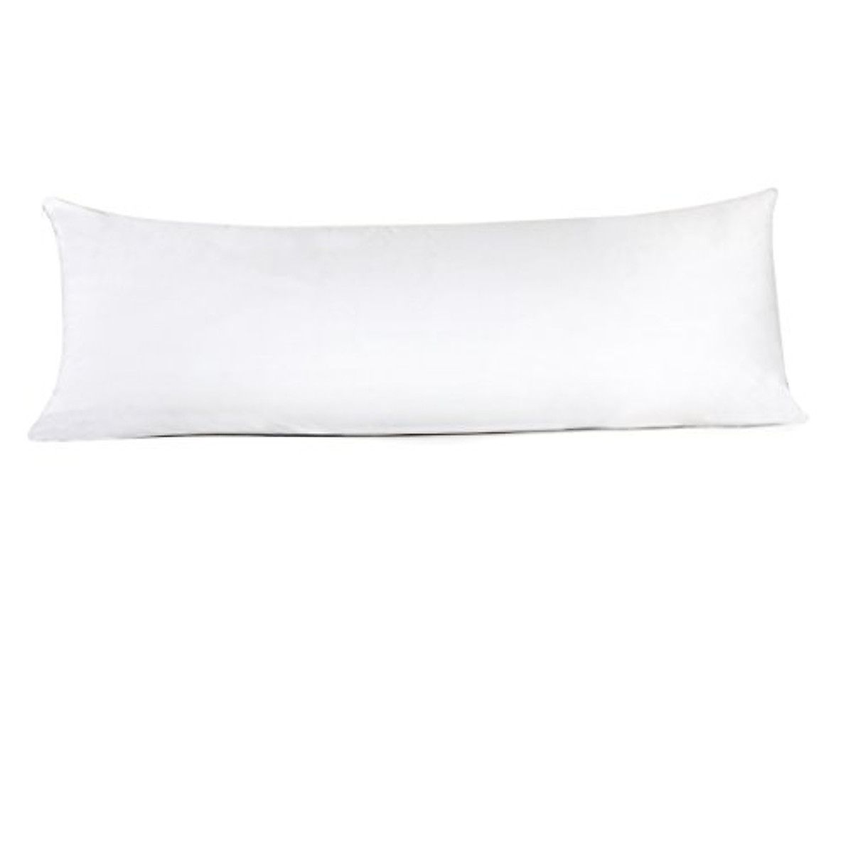 I AM A Huggable Body Pillow (54" x 20") - Hypoallergenic/Firm Support/Full Body Support/100% Cotton/White, (96563)