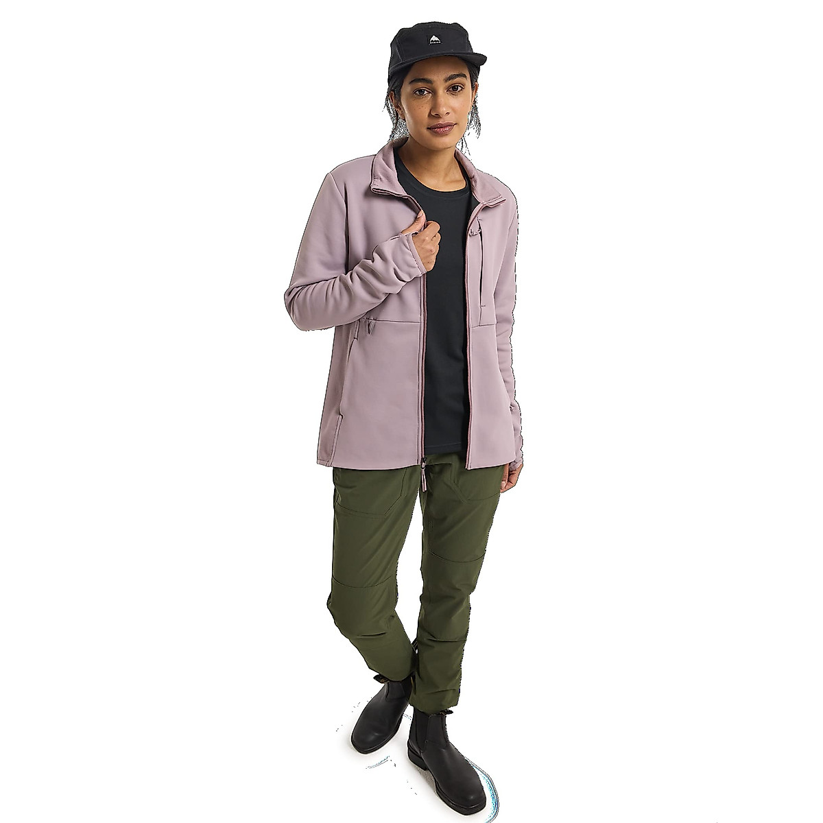 Burton Women's Standard Multipath Full-Zip Fleece, Elderberry, Large