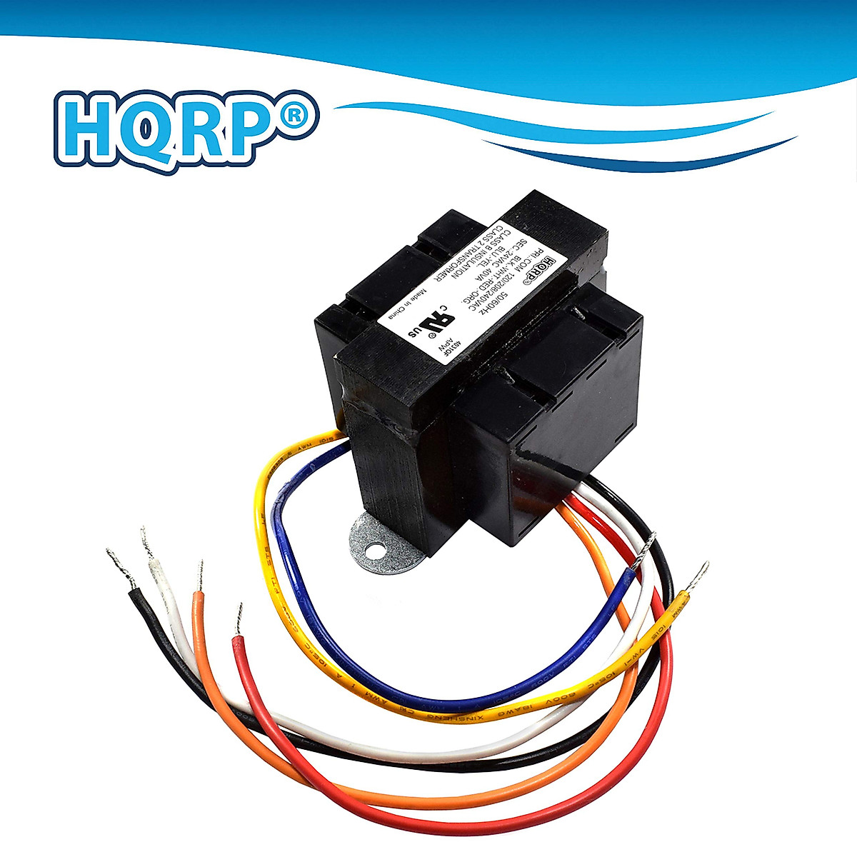 HQRP 120V-240V to 24V 40VA Transformer Compatible with Nest, Ecobee, Sensi, Honeywell Thermostat, Nest Doorbell and All Versions of Ring Doorbell Power Supply Adapter Door-Bell 120v-240v-to-24v, UL