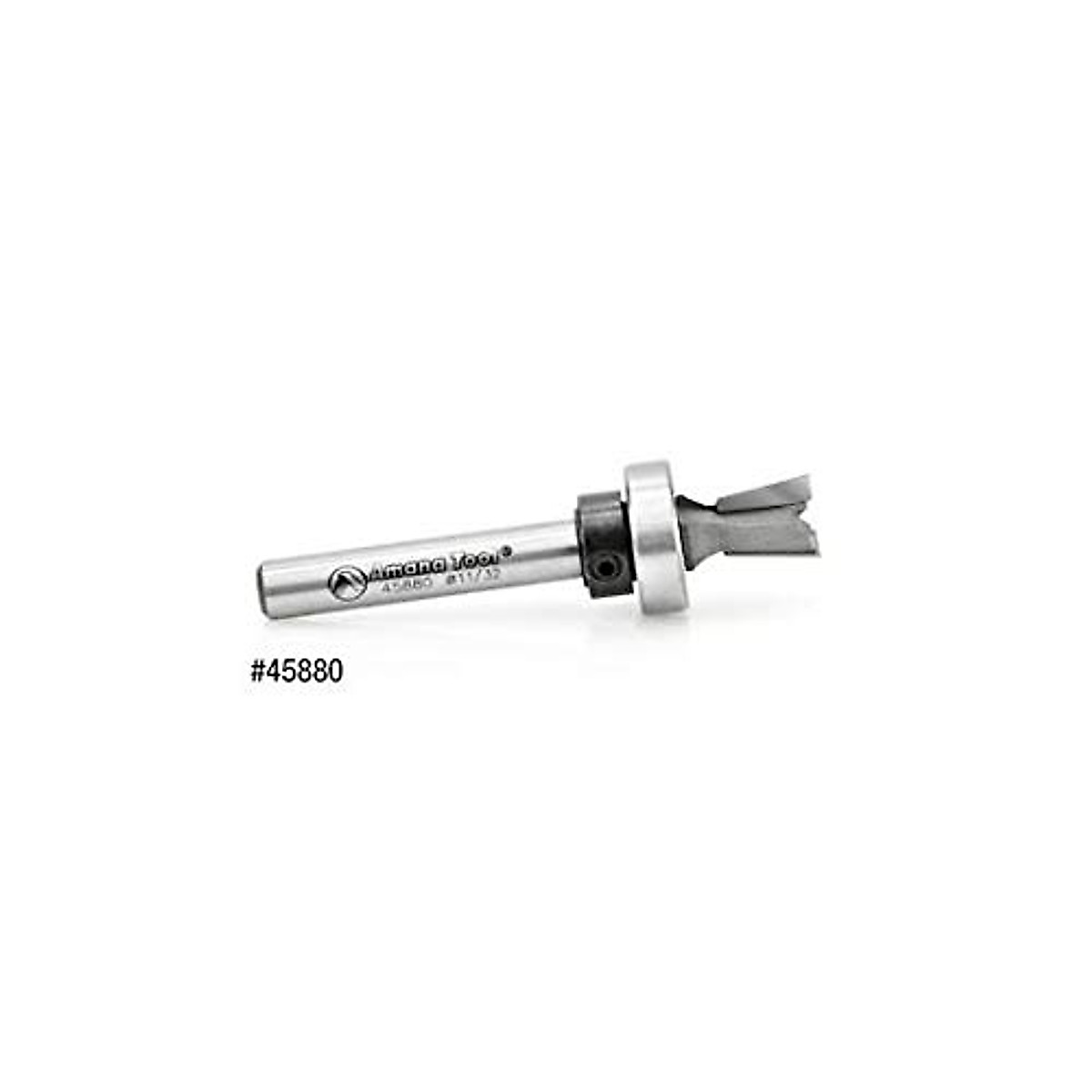 Amana Tool - 45884 Carbide Tipped Keller Dovetail 7 Deg x 5/8 Dia x 1" x 3/8 Shank wit