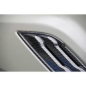 Justautotrim Front Side Fender Vent Chrome Cover Trims for 2017 2018 2019 2020 Ford F150 Raptor Accessories (Carbon Fiber)