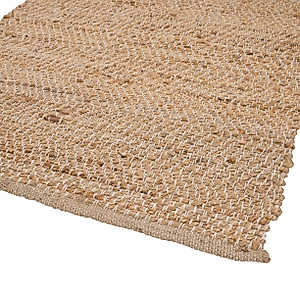 Nautica - Textured Jute Handmade | Modern Home Décor | Accent Rug | Measures - 27" x 45" | Natural
