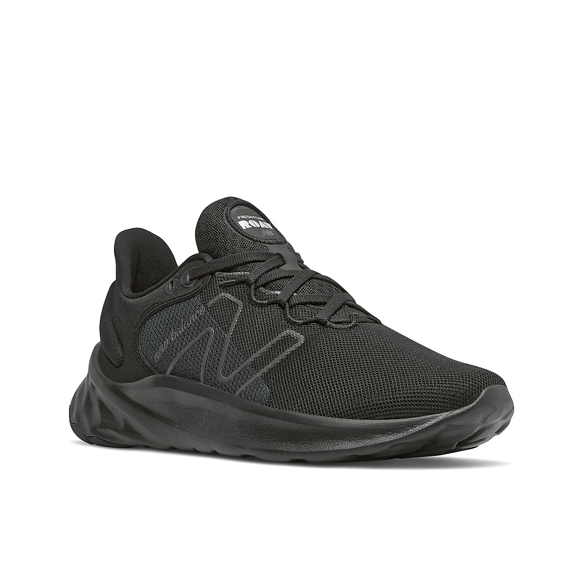 New Balance Women's Fresh Foam Roav V2 Sneaker, Black/Magnet, 9