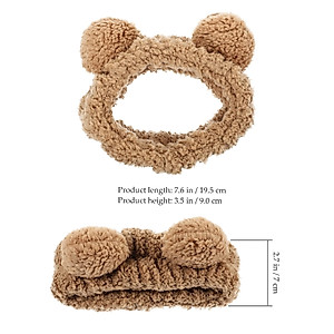 Mobestech Adorable Bear Ears Hairband for Women & Girls - Face Washing Spa Makeup Headband