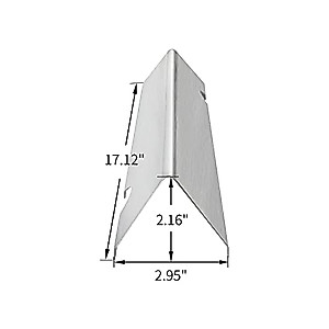 Rejekar Flavorizer Bars and Heat Deflector for Weber Genesis II 300 Series Gas Grills and Genesis II LX/E/S-240 Grills, 66032/66795/67095 & 66040 Stainless Steel Replacement Parts for Weber