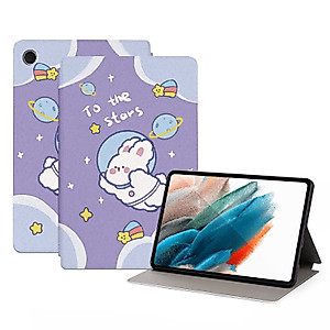 Nuouxoco for Samsung Tab A8 10.5 inch Case Multi-Angle Smart Stand Shell Cover Protective Case for Samsung Galaxy Tab A8 Tablet 2022 (SM-X200/X205/X207) Case - Cute Rabbit