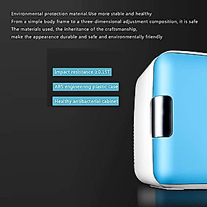 REKIRO Mini Fridge for Bedroom - Car, Office Desk & Dorm Room - Portable 6L Electric Plug in Cooler & Warmer for Food, Drinks, Beauty & Makeup - 12v AC/DC & Exclusive