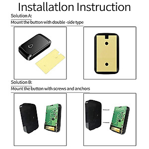 Wireless Doorbell, Waterproof Door Chime Kit Operating at Over 1000 Feet with 1 Plug-In Receivers, 58 Melodies, CD Quality Sound, LED Flash (1x Chime 1x Button, Black)