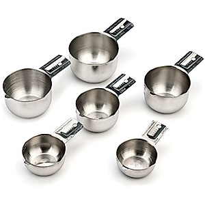 Hudson Essentials Stainless Steel Measuring Cups Set (6 Piece Set)