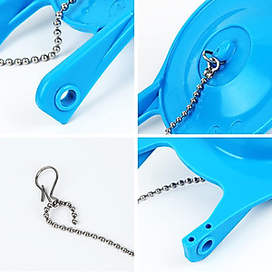 3 Inch Toilet Flapper, Compatible with Gerber Toilet Flapper 99-788, Toilet Tank Flush Valve 3 in. Rubber Stopper Replacement Kit, Easy-to-Install Toilet Bowl Seal Repair Parts, Blue (Pack of 2)