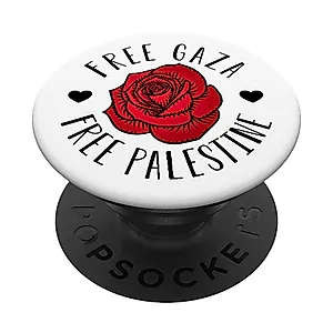 Palestine Free Palestine Free Gaza Palestine Flag Arabic PopSockets Swappable PopGrip