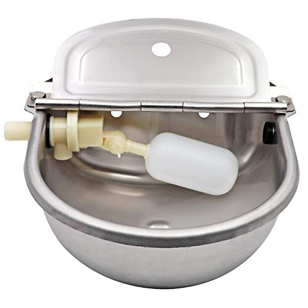 NC Automatic Horse Waterer Trough Stainless Steel Water Bowl for Horses Dogs Livestock Cattle Pig Goat Pet Automatic Waterer with Float Valve