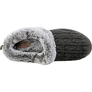 Skechers BOBS Women's Keepsakes - Ice Angel Slipper, Charcoal, 9 M US