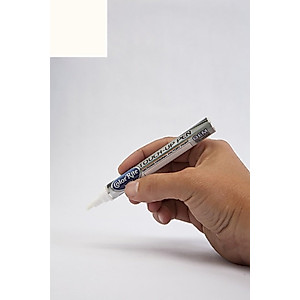 ColorRite Pen Automotive Touch-up Paint for Volvo S60 - Ice White 614 - Color+Clearcoat Package