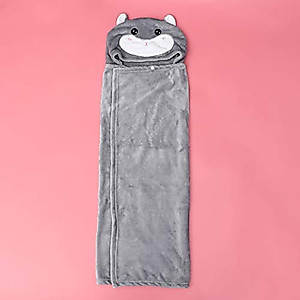 Garneck Stuffed Animal Blanket,Cute Cartoon Cape Cloak Adults Baby Cartoon Hooded Hamster Style Blanket for Friends Family Winter Use(Hamster)