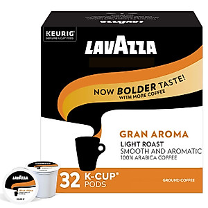 Lavazza Gran Aroma Single Serve Coffee K-Cups® Pods for Keurig® Brewer, 32 Count