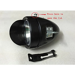 Cool Metal Shell Bright Classical Cool Bicycle Headlight Retro Vintage Bike LED Light Night Riding Safety Front Head Lamp Fog Headlamp