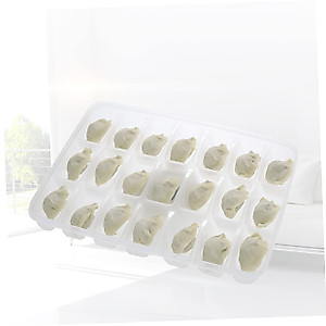 NAMOARLY 1pc Dumpling Container Food Container Dumpling Storing Divider Case Dumpling Organizer Dumpling Holder Fresh Keeper Produce Saver Containers Ice Cube Tray Ice Mold Tray