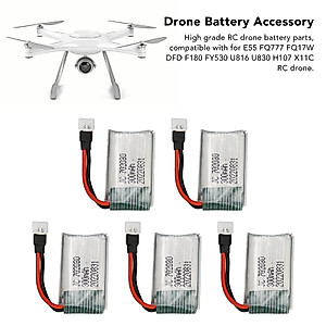 300mAh RC UAV Drone Replacement Battery - 702030 3.7V Lithium Battery Accessory for FQ777 F180 FY530 U816 Drones