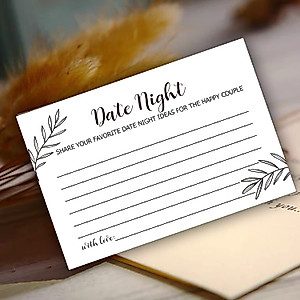 None Brand, Date Night Ideas Cards, 50 Cards, Perfect for The Bride and Groom, Husband, Wife, Boyfriend, Girlfriend, Anniversary 4In x 6In, M 05, White
