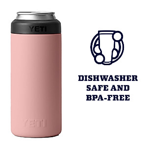 YETI Rambler 12 oz. Colster Slim Can Insulator for the Slim Hard Seltzer Cans, Sandstone Pink