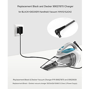 SKKSource AC Adapter Charger for Black and Decker Floor Sweeper HFS413J33 HFS115J10 Power