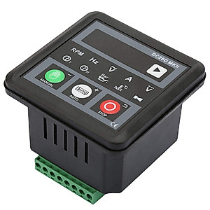 Generator Controller,DC20D MKII Electronic Generator Controller Module ,Control Panel for Engine or Generator, Auto Start/Stop, Protection and Alarm Indication