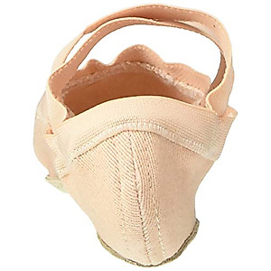 Bloch girls Synchrony Split Sole Stretch Canvas Slipper / Ballet Shoe, Pink, 1.5 Little Kid US