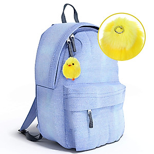 12 Pieces Easter Fur Chicks Fluffy Chenille Chicks Soft Plush Toys Easter Chicks 2.5 Inches Kids DIY Easter Egg Bonnet Decorations Chick Plush Stuffed Animal for Easter Party Favors