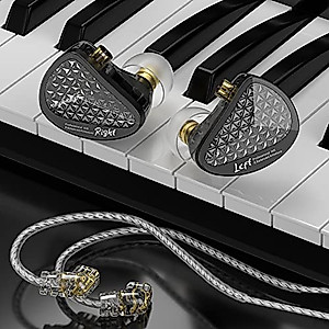 YINYOO KZ AS16 PRO 8BA Over Ear Earbuds Newest Monitor in-Ear Earbuds Earphones Noise Cancelling Wired Ear Buds Balanced Armature Headphones(Gyan no mic)