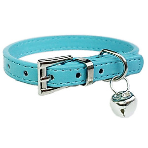 IEason Pet Collar, Hot Cute Bell Bell Collar Small Dog Collar Cat Collars Necklace (Same Size, Blue)