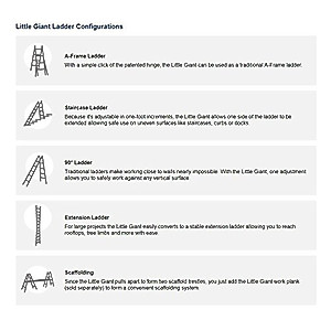 Little Giant Ladder Systems, Velocity with Wheels, M22, 22 Ft, Multi-Position Ladder, Aluminum, Type 1A, 300 lbs Weight Rating, (15422-001)